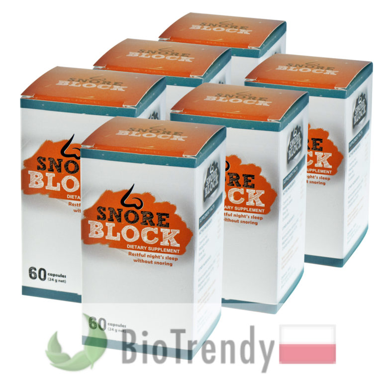 SnoreBlock - tabletki na chrapanie - BioTrendy