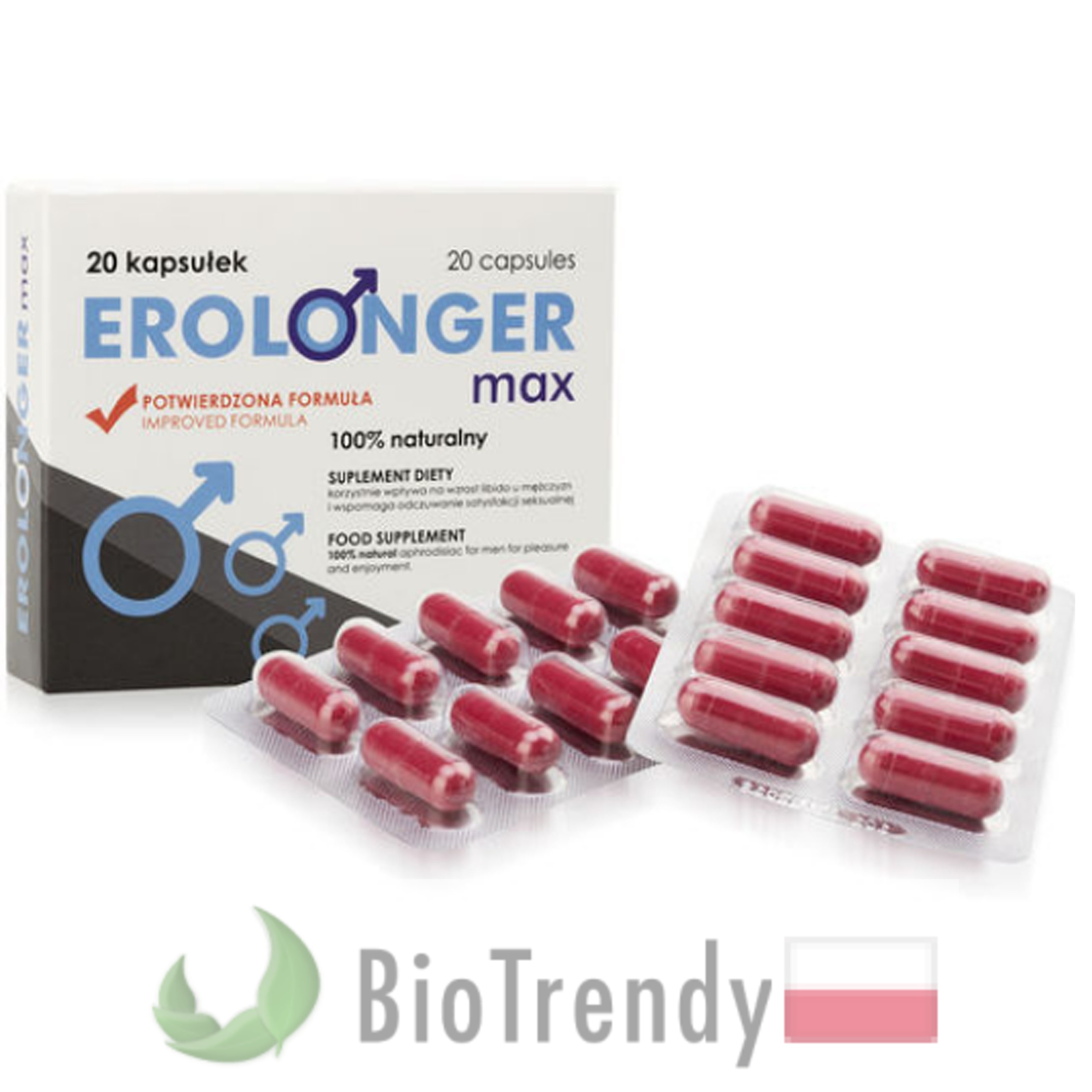 Erolonger Max - tabletki na erekcję - BioTrendy