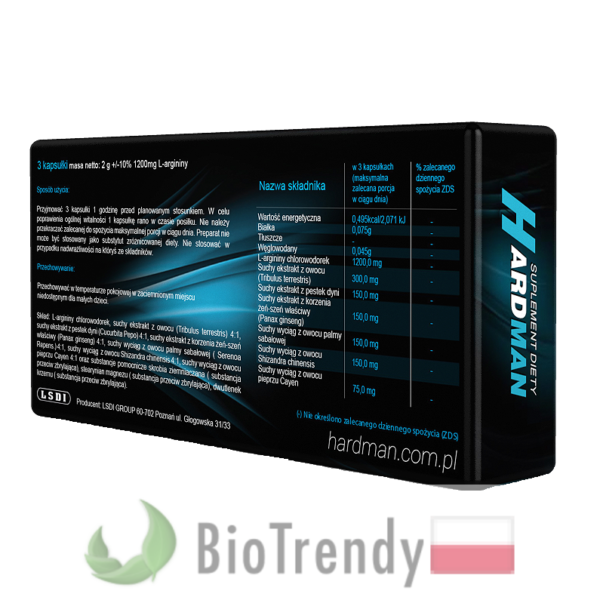 HardMan – tabletki na erekcję - BioTrendy