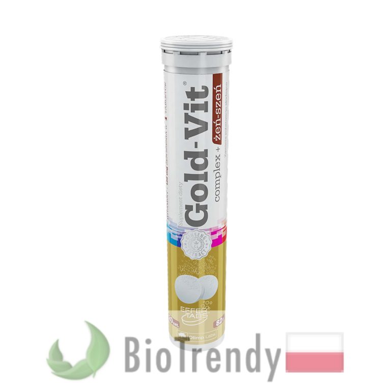 Gold-Vit complex + żeń-szeń – tabletki z witaminami - BioTrendy