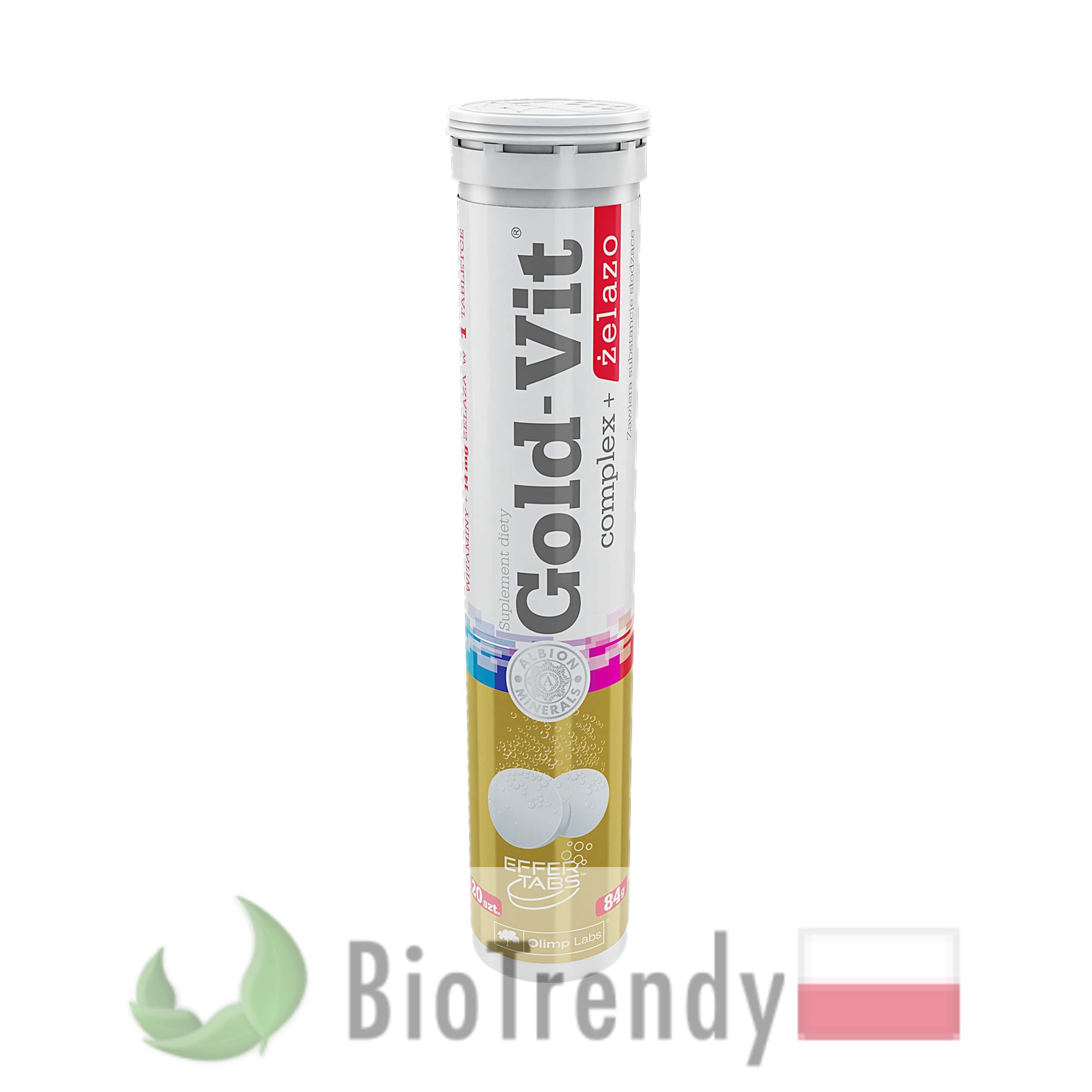 Gold-Vit complex + żelazo – tabletki z witaminami - BioTrendy