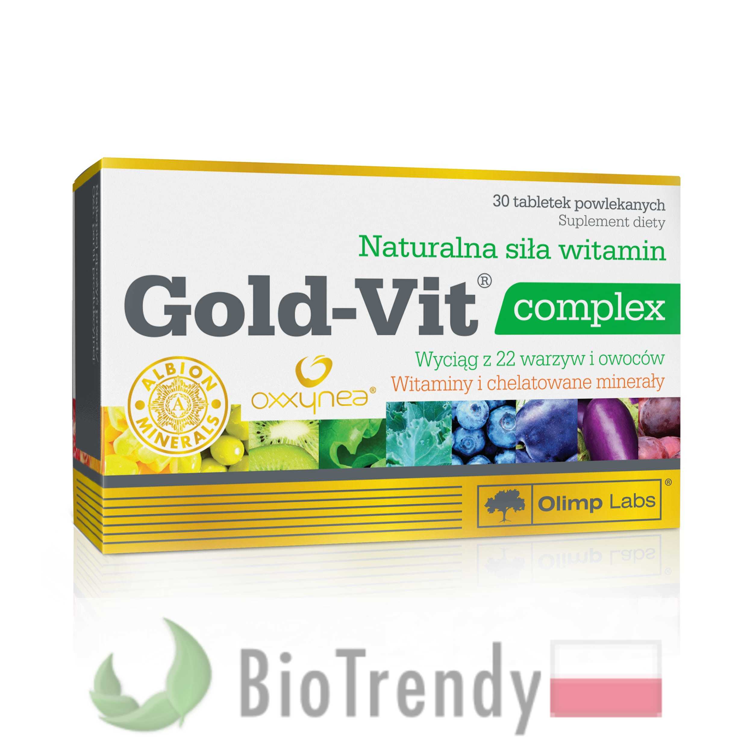 Gold-Vit complex – tabletki z witaminami - BioTrendy