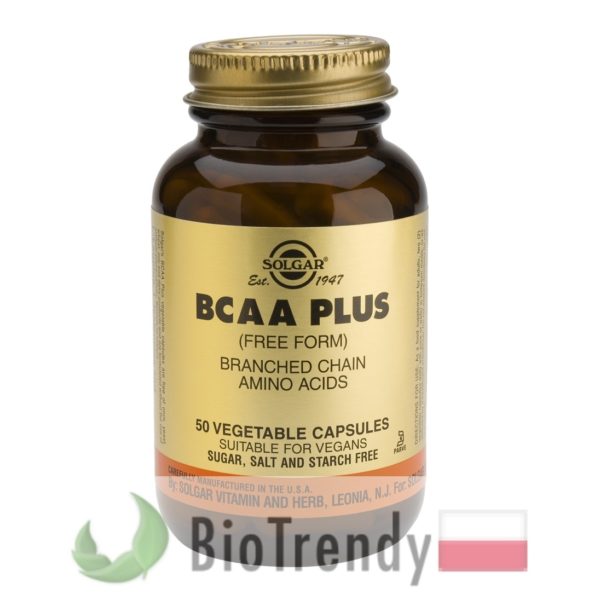 Solgar BCAA Plus - tabletki na przyrost masy mięśniowej - BioTrendy